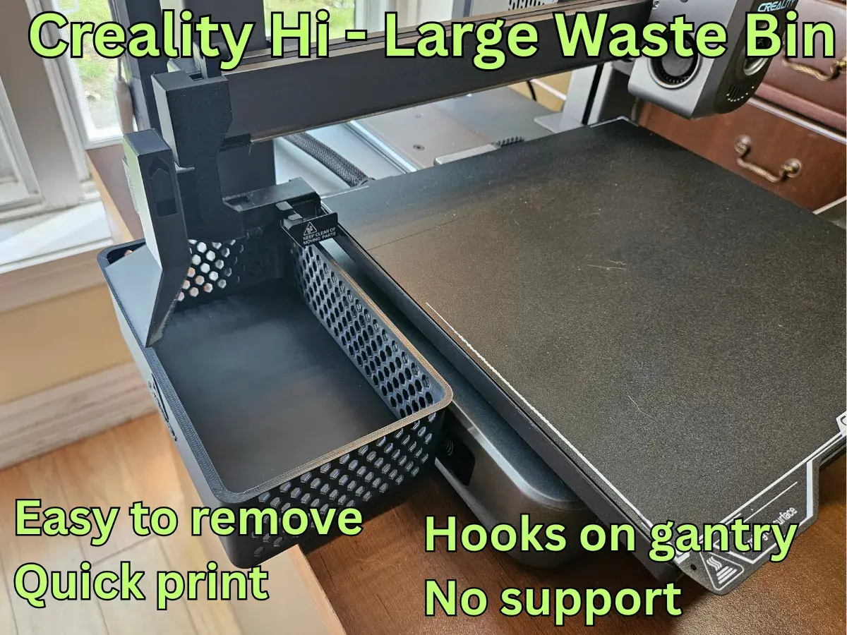 3D Printer Files | 3MF File | LARGE Waste bin - poop bin for Creality ...