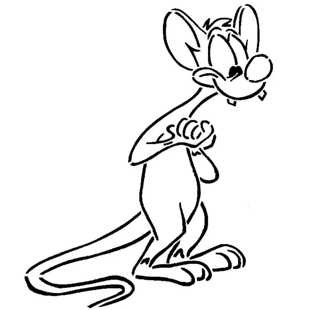 Free Other STL Download - Pinky and the Brain stencil 2by SMT_M 🦊