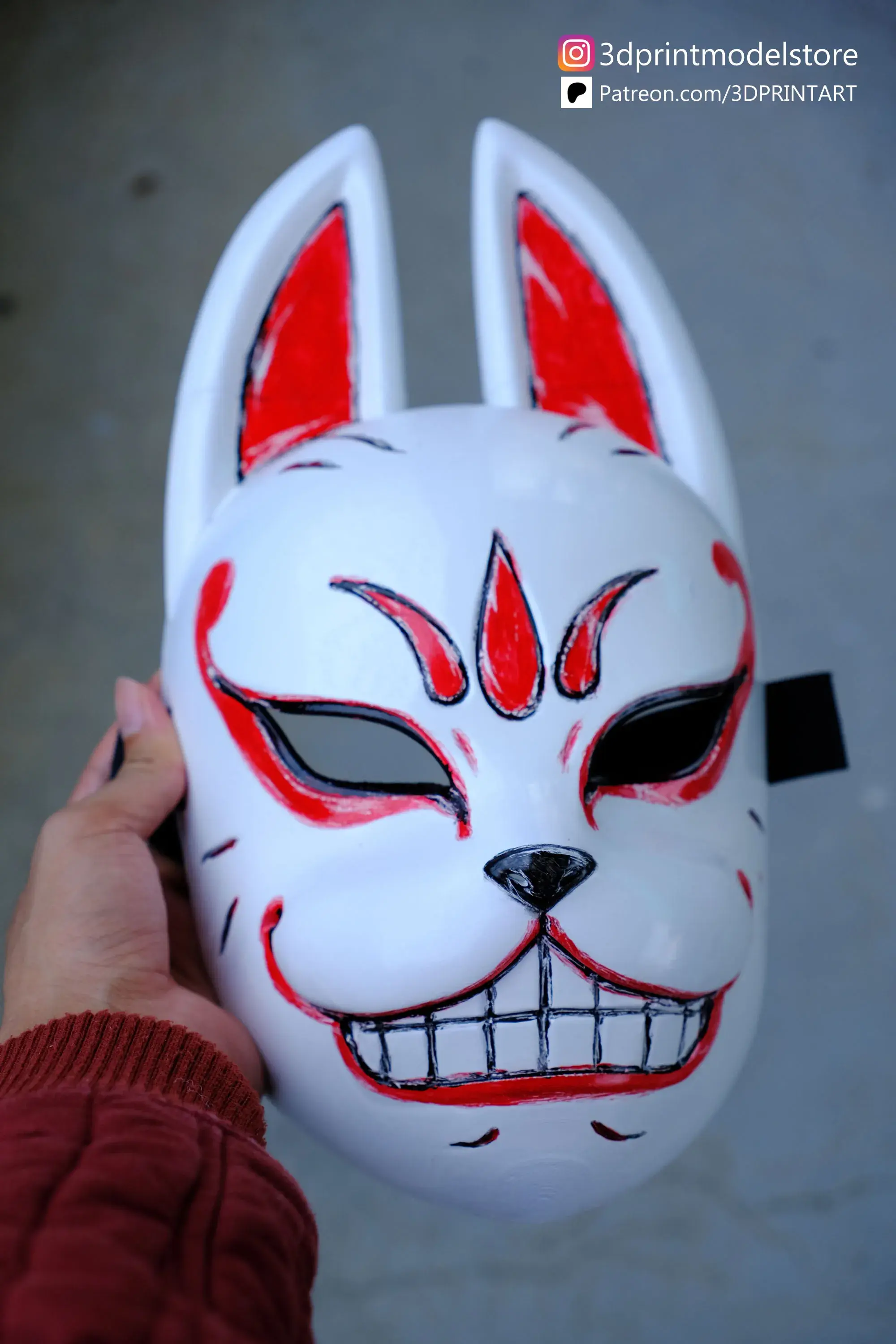 Cosplay STL Download - Genba Kazama Fox Mask - The Elusive Samurai ...