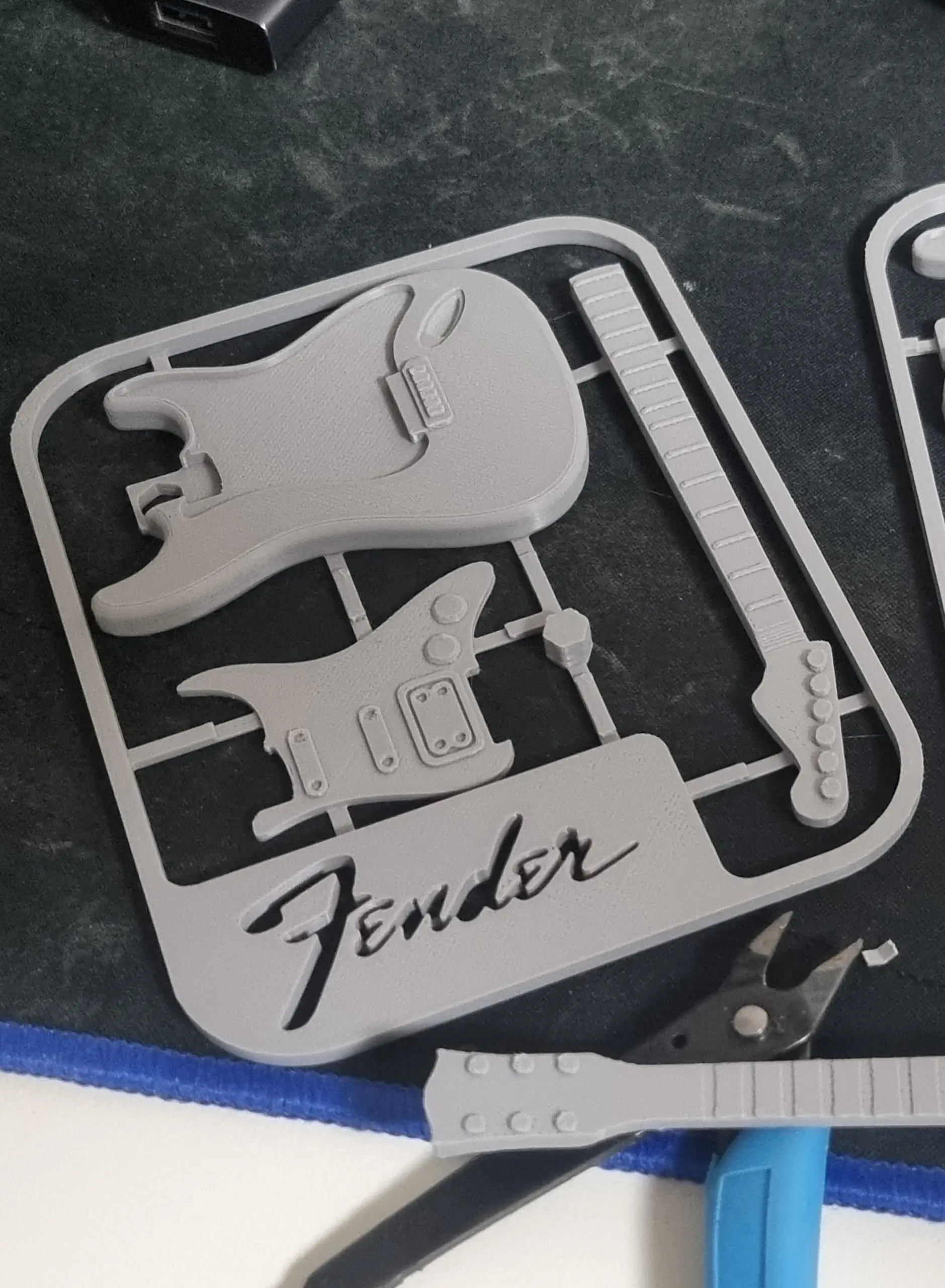 Stratocaster Electric Guitar Kit Card - Creality Cloud 3D Model | 3Drop