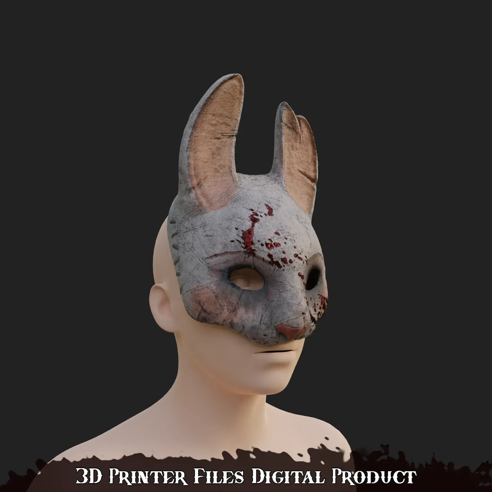 Cosplay STL Download - Huntress Cosplay Mask Dead by Daylightby Krotek-inc