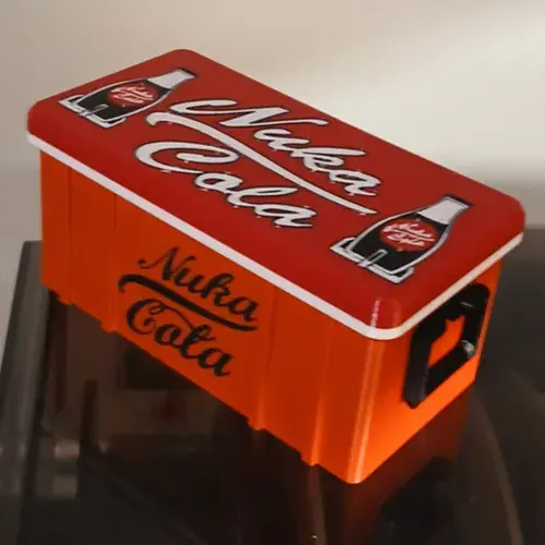 Game Props STL Download - Fallout Nuka Cola Cooler Stash Box - Multi ...