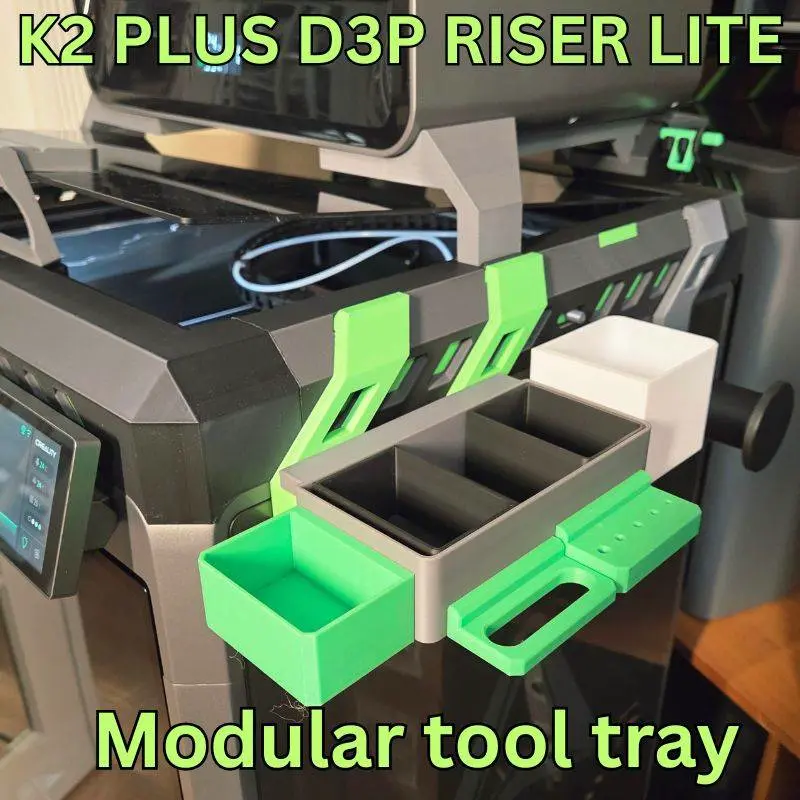 3D Printer Files | 3MF File | Modular tool tray for K2 Plus D3P riser ...