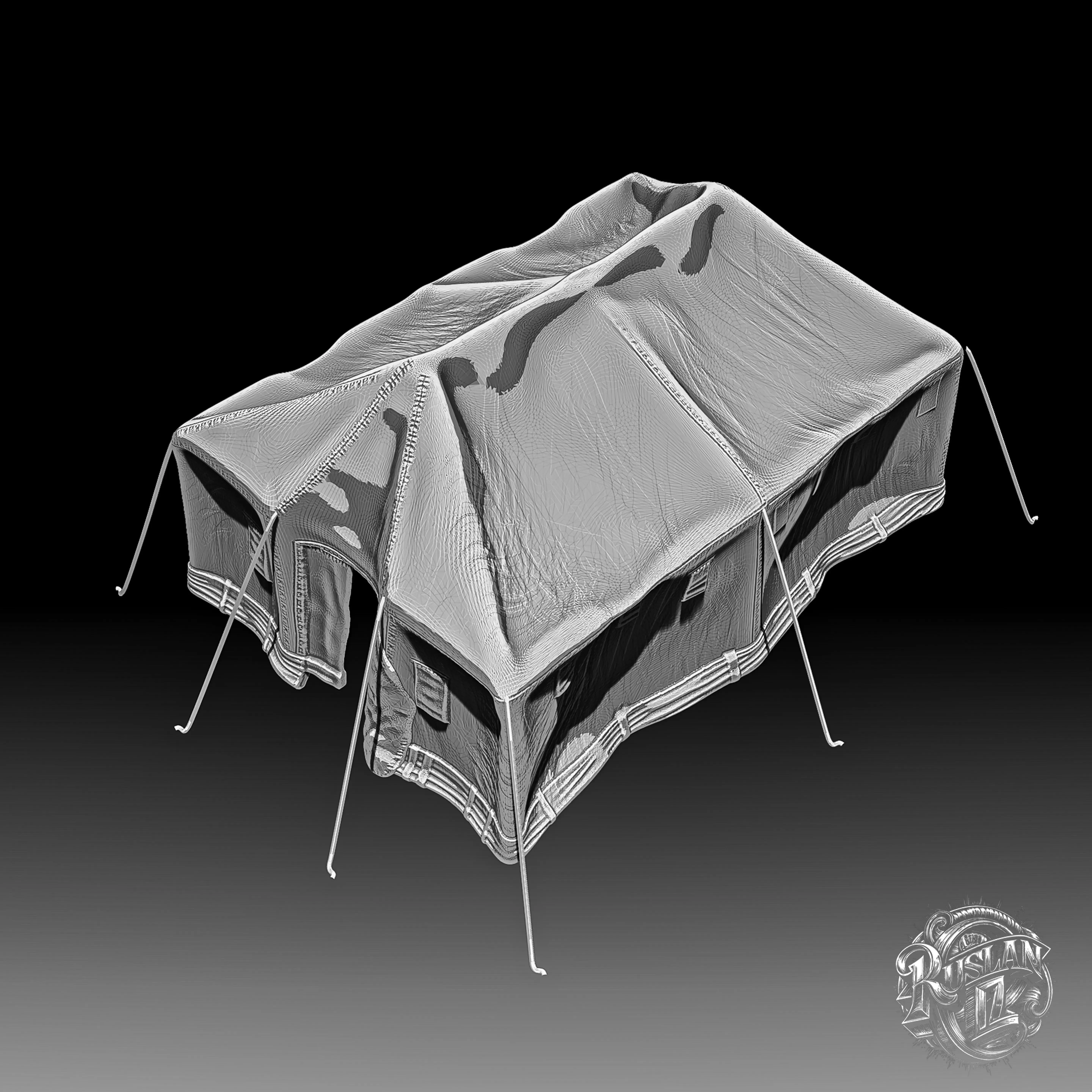 Military Tent #RoZ | 3D models download | Creality Cloud