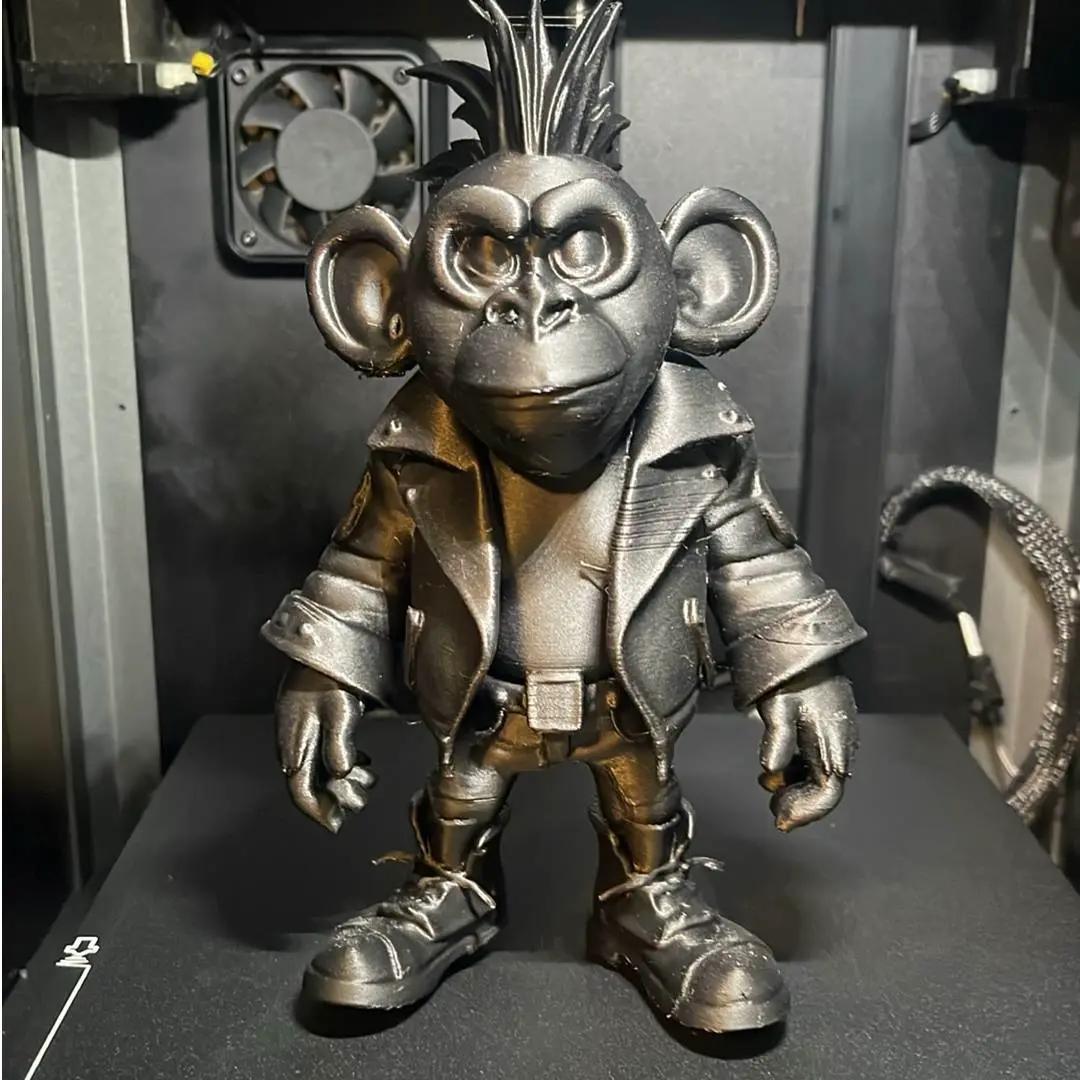 Sculptures & Artworks STL Download - LEE'S COOL MONKEYby LEES3DPRINTING2024