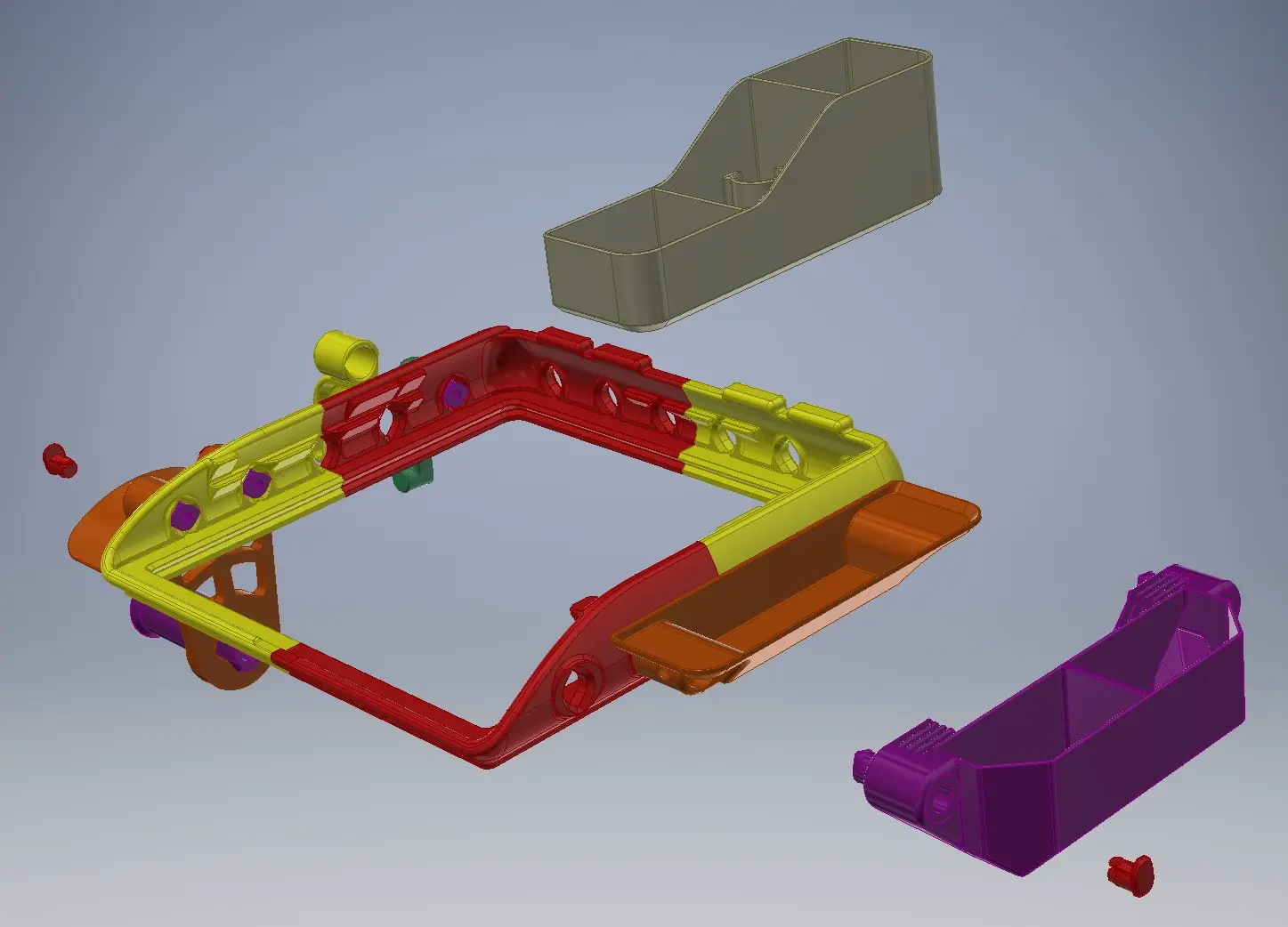 Slim modulair desktop AMS riser Bambu Lab | 3D models download ...