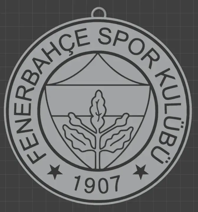 3D Printer Files | 3MF File | Fenerbahçe Anahtarlık Keychain | Creality ...