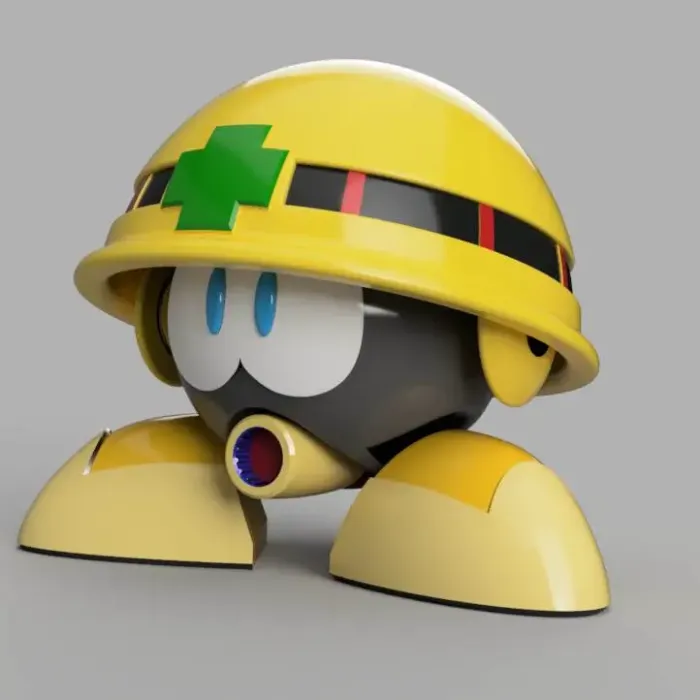 3D Printer Files | 3MF File | Mega Man X MET Figure | Creality Cloud