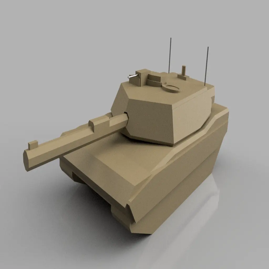 Free Other STL Download - Desktop Tank - M1A1 Tank - prints without ...