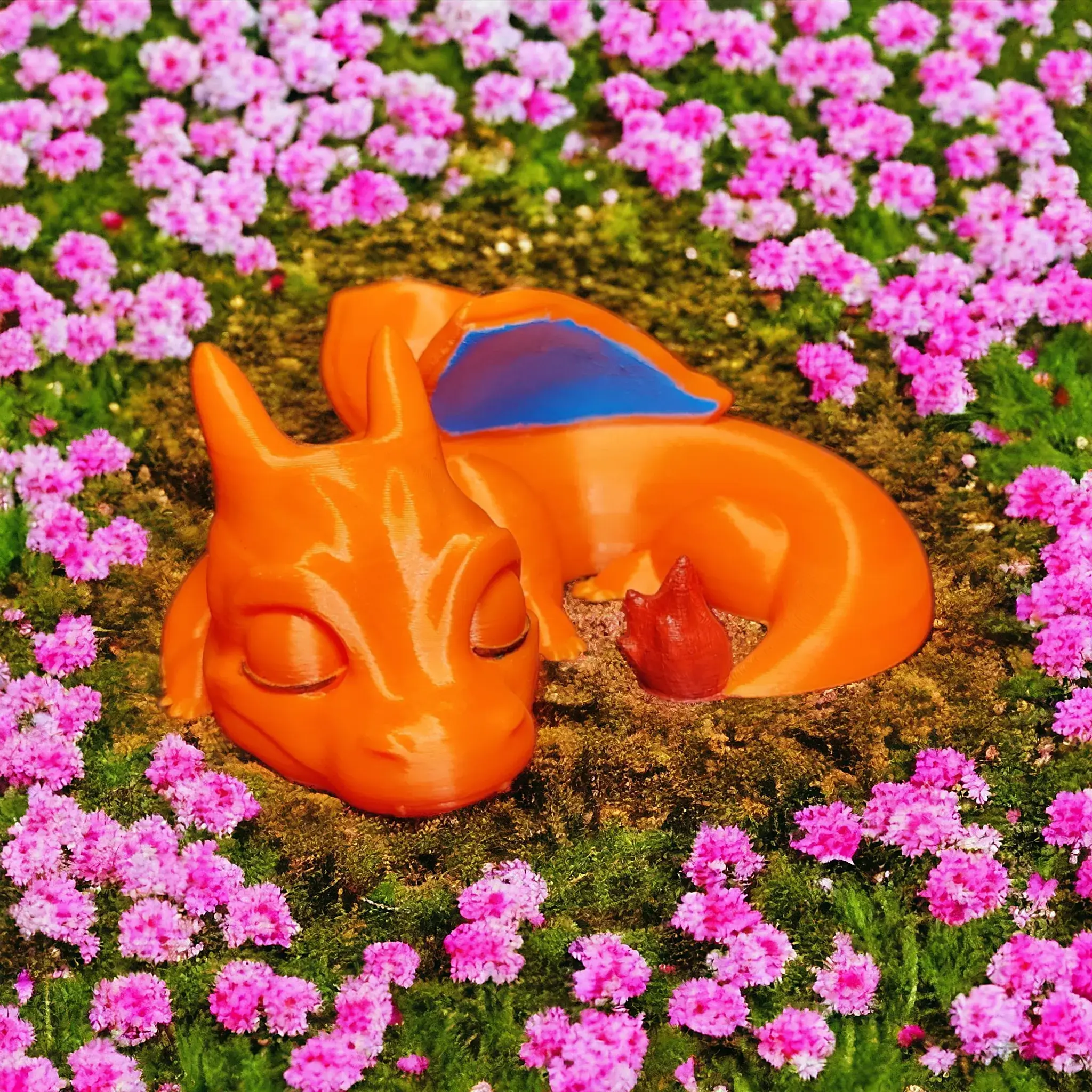 Characters & Creatures STL Download - Sleeping Charizard ( Support Free ...