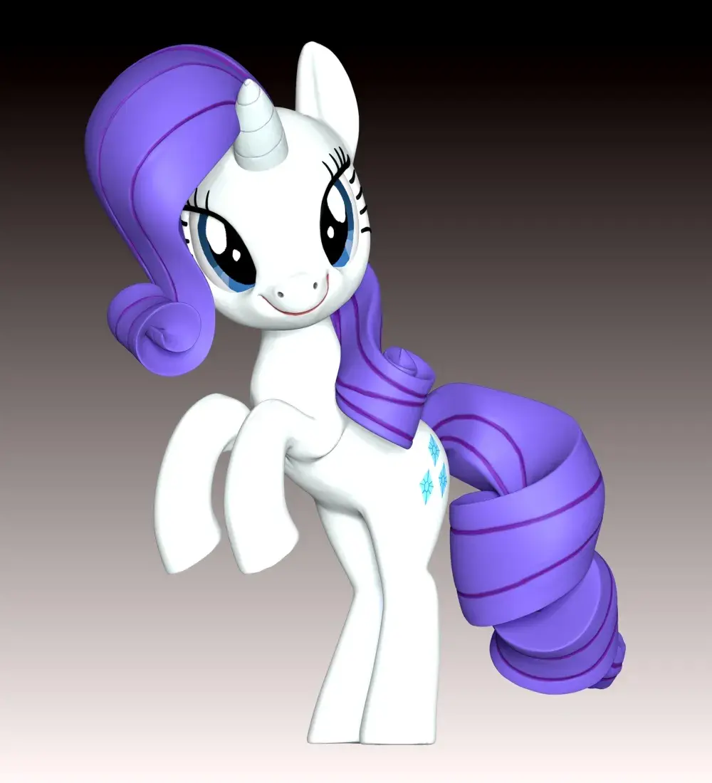 Characters & Creatures STL indir - Rarity Fan Art - LoveModels