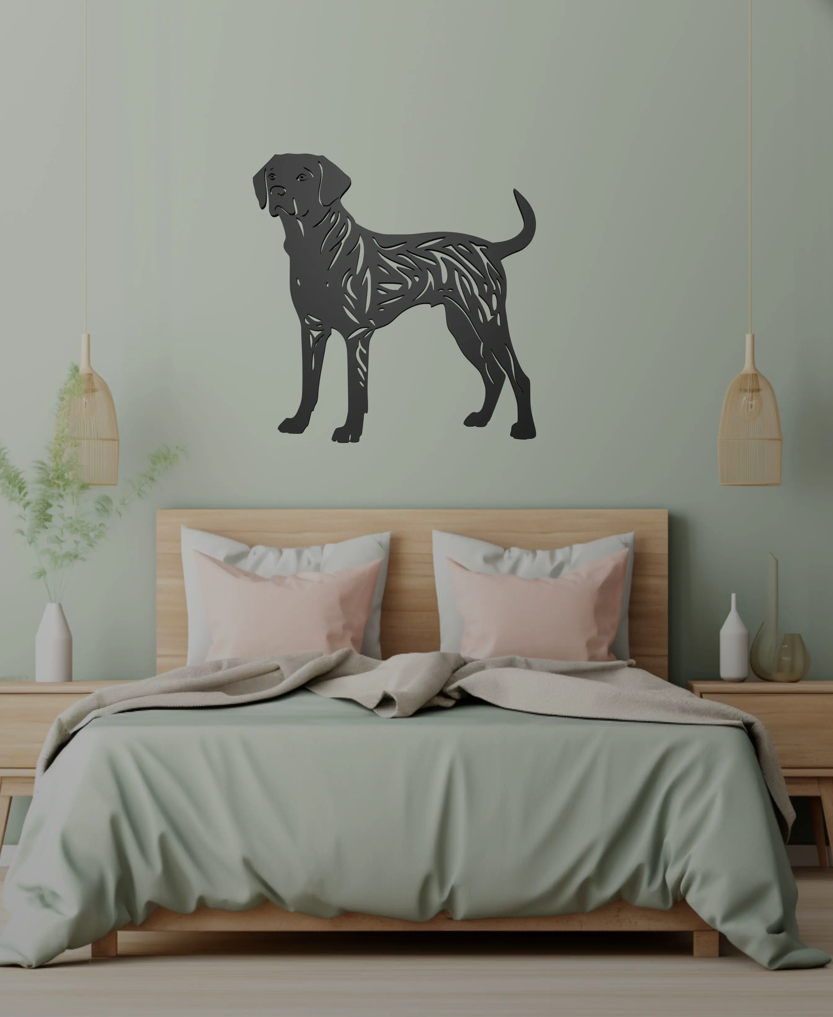 Home Decorations & Ornaments STL Descarga - Labrador Wall Art - Ri0m0
