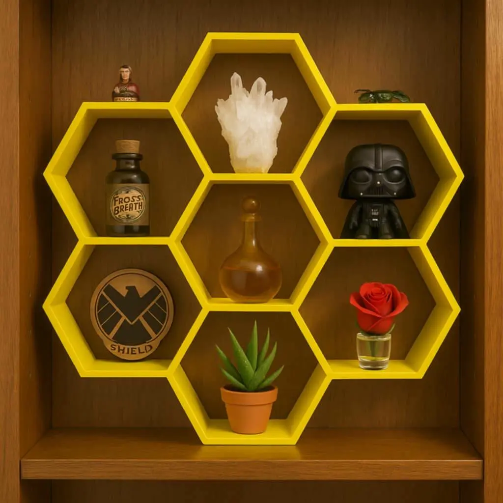 3D Printer Files | 3MF File | Honeycomb Bee Hive Shelf/Display for ...