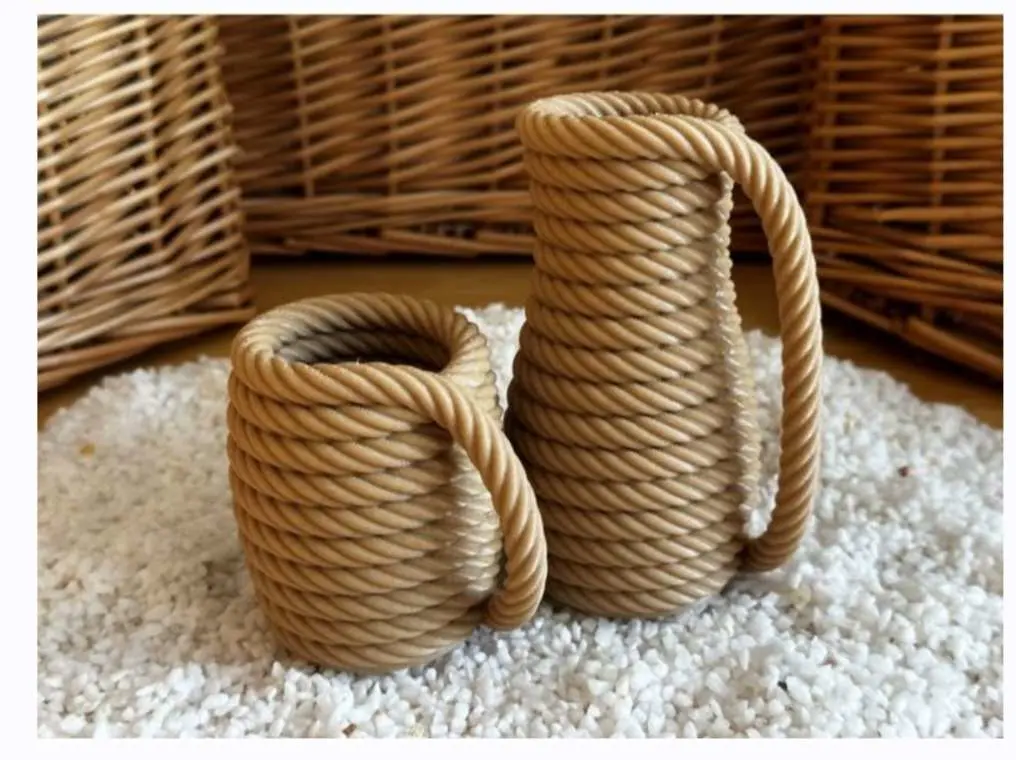 3D Printer Files | 3MF File | Coiled Rope Cupe+ Mug | Creality Cloud
