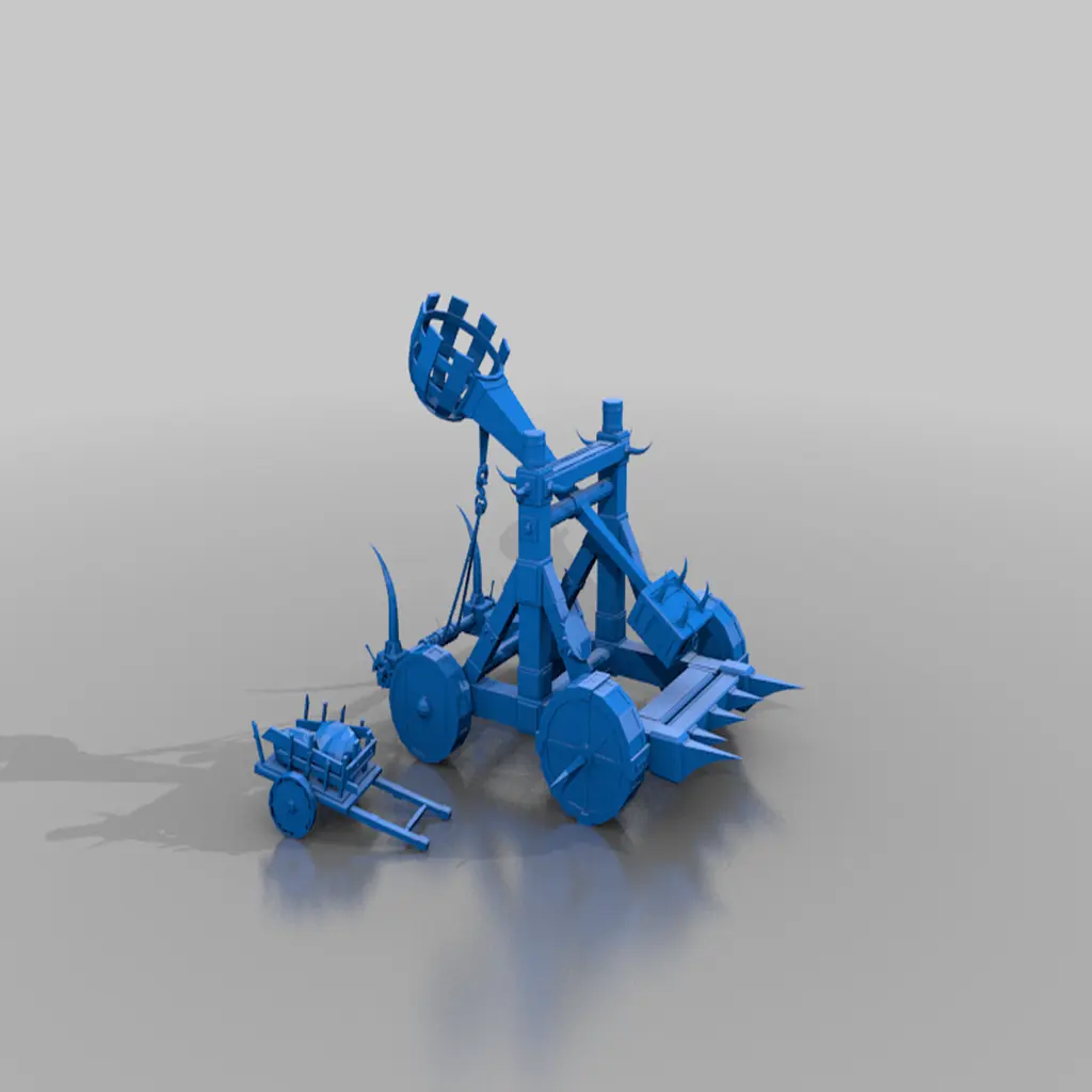 Free Miniature Games & Accessories STL Download - fantasy catapult ...