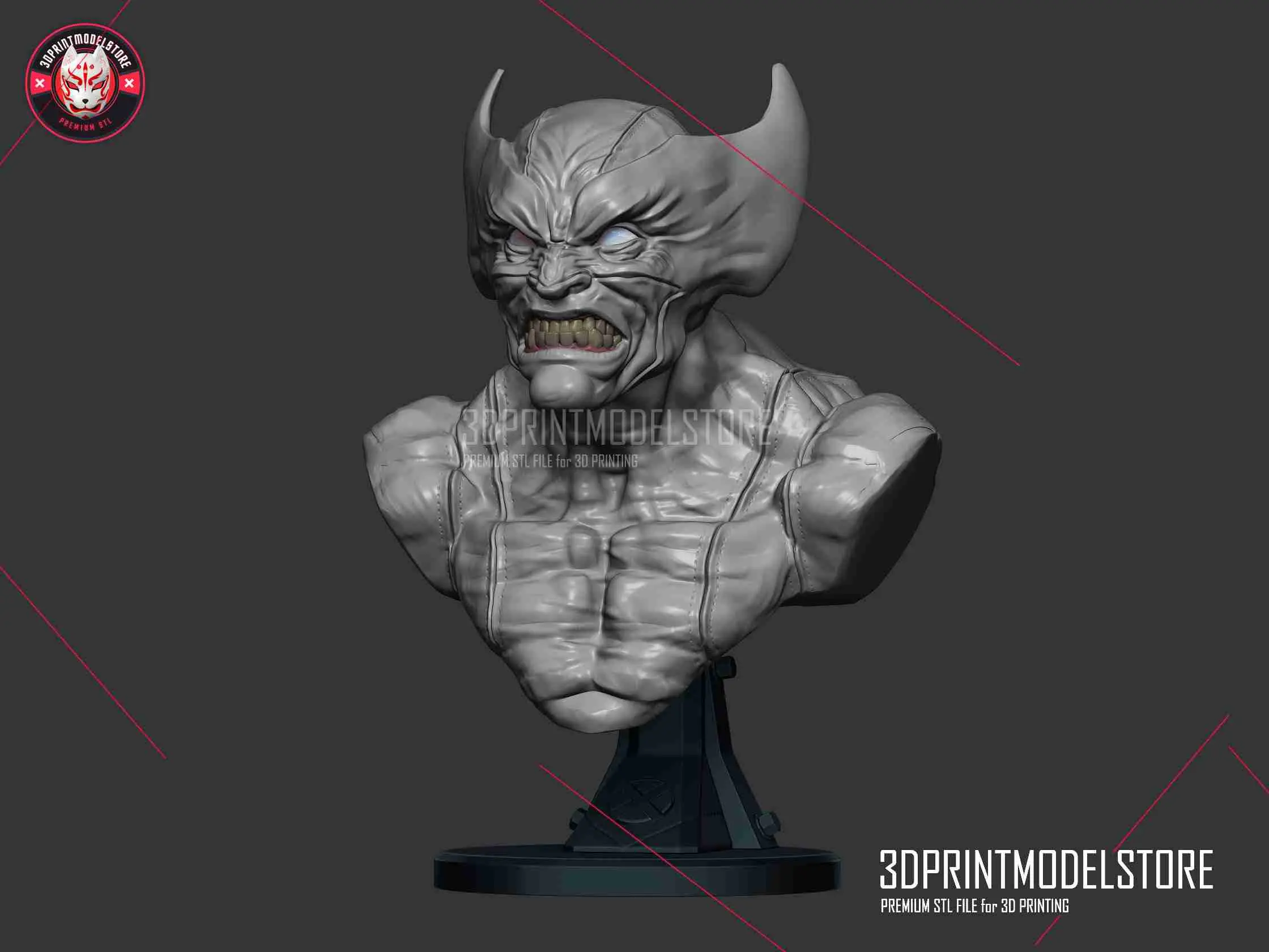 Characters & Creatures STL Download - Marvel X-Men Wolverine Miniature ...