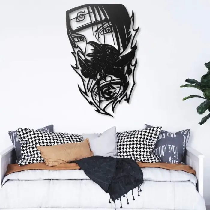 Digital Art STL Download - ITACHI WALL ART – SHARINGAN & CROWby Chloe_31