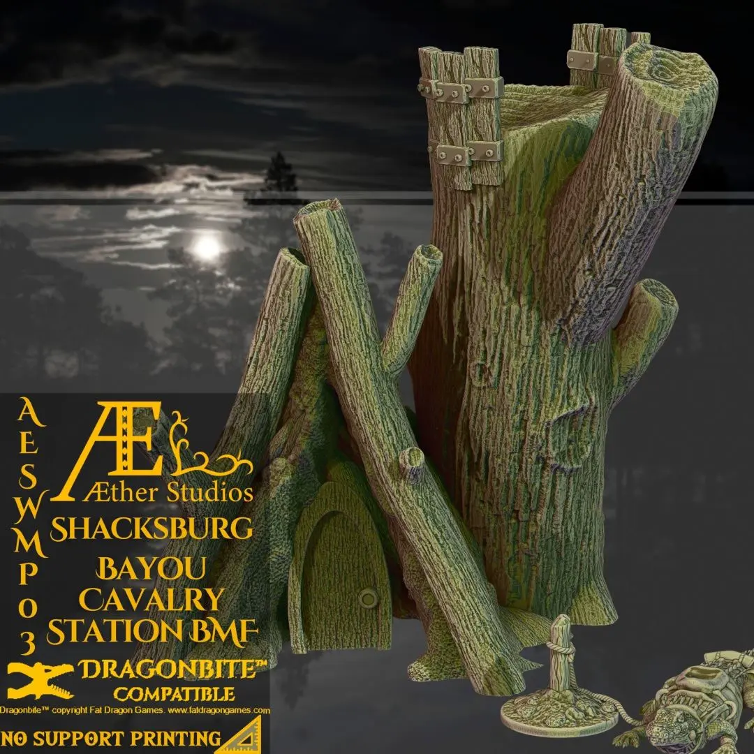 Other STL Download - AESWMP03 - Bayou Cavalry Stationby Aether Studios
