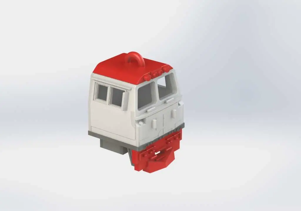 Locomotive Head Keychain CC206 - GE CM20EMP | تحميل نماذج ثلاثية ...