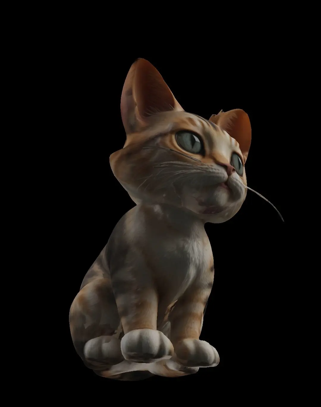 Characters & Creatures STL Download - Cute catby Makecoeur