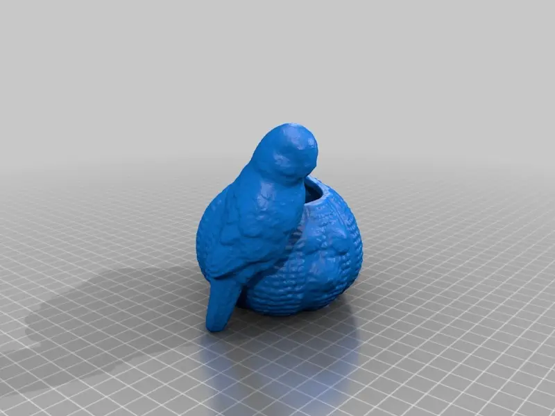 Free Home Decorations & Ornaments STL Download - Pitcher with Bird ...