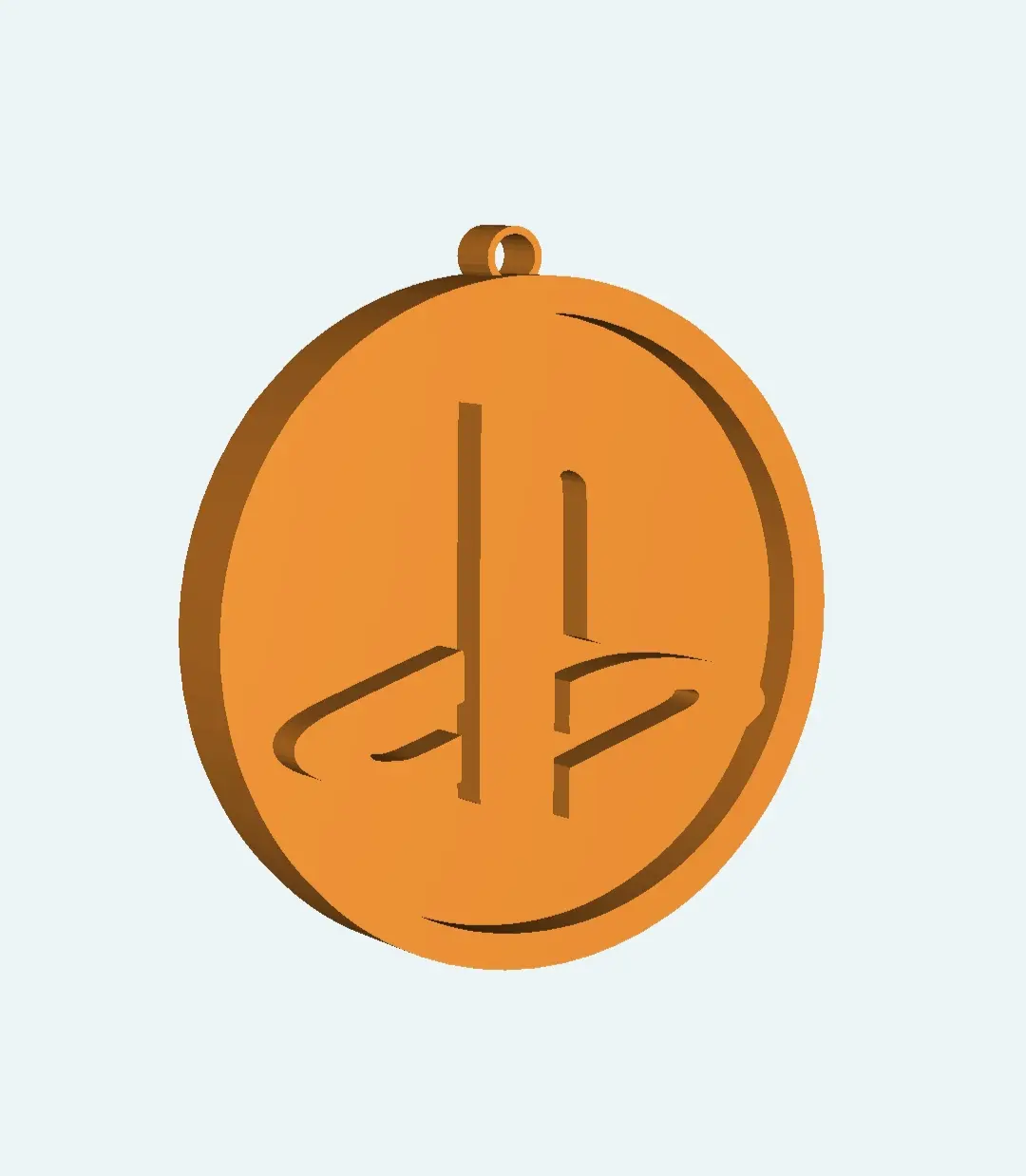 Play Station Keychain Logo | 3D models download | Creality Cloud