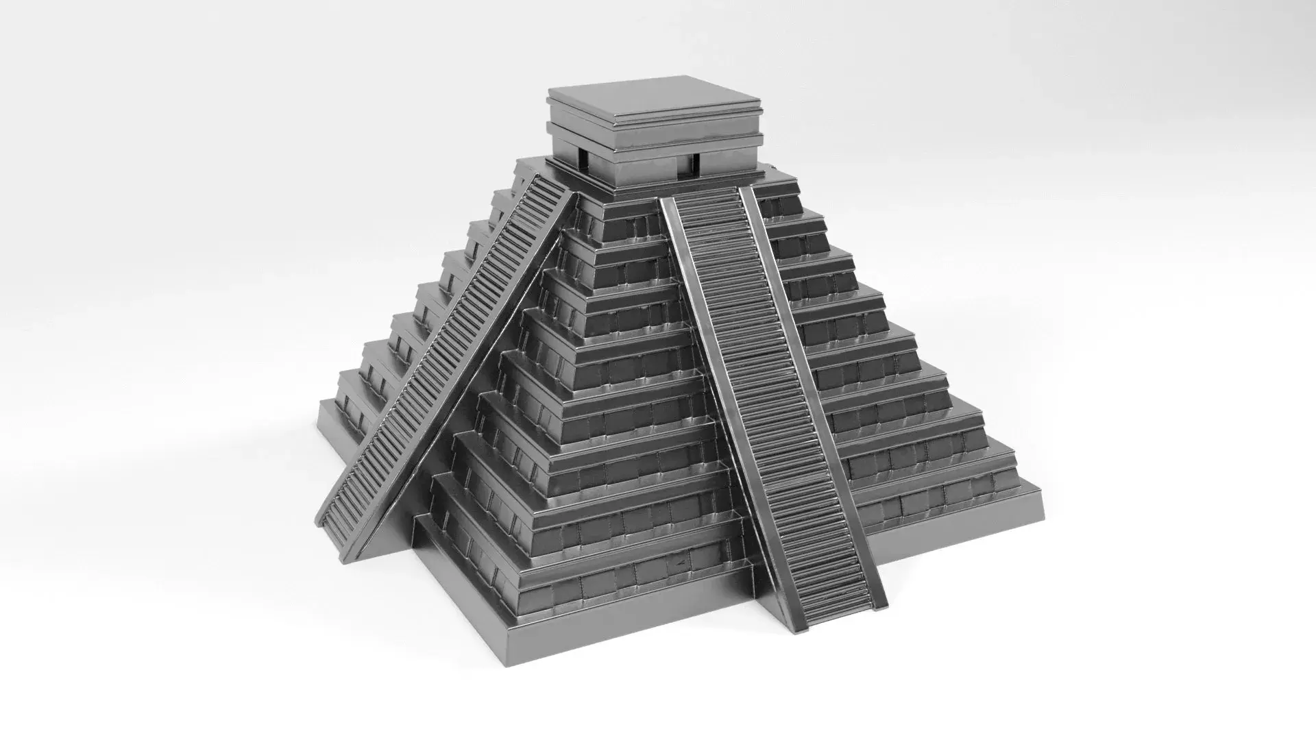 Props & Terrain STL Download - Chichén Itzá pyramidby 3D Everything