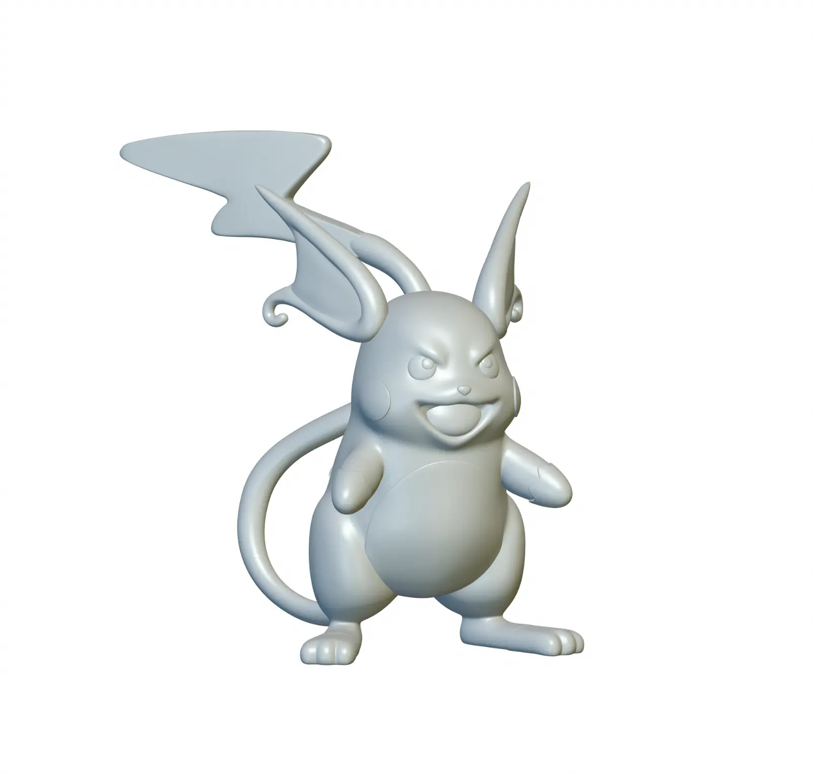 Characters & Creatures STL Download - Pokemon Raichu #26 - Ready for 3D ...