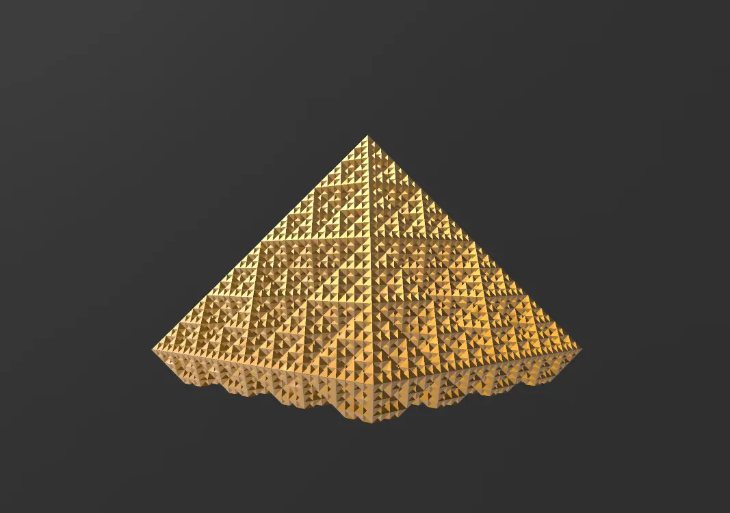 Digital Art STL Download - fractal pyramid v2by Mr3DBeast