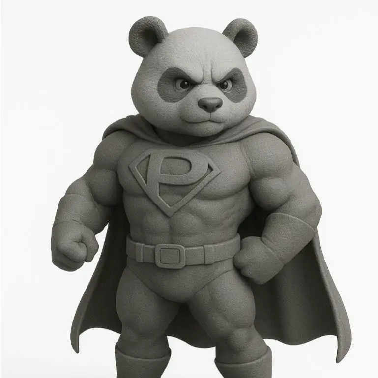3D Printer Files | 3MF File | Panda - Superhero | Creality Cloud