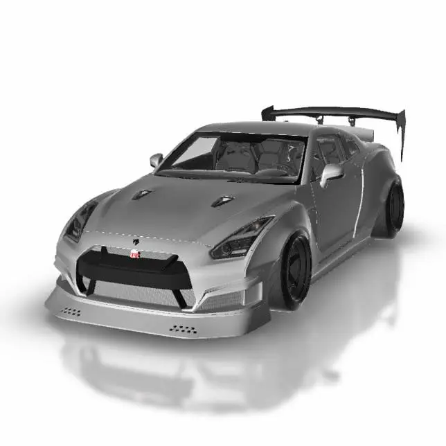 Vehicles & Machinery STL Download - Nissan KRC Japan GT-R R35 2017by ...