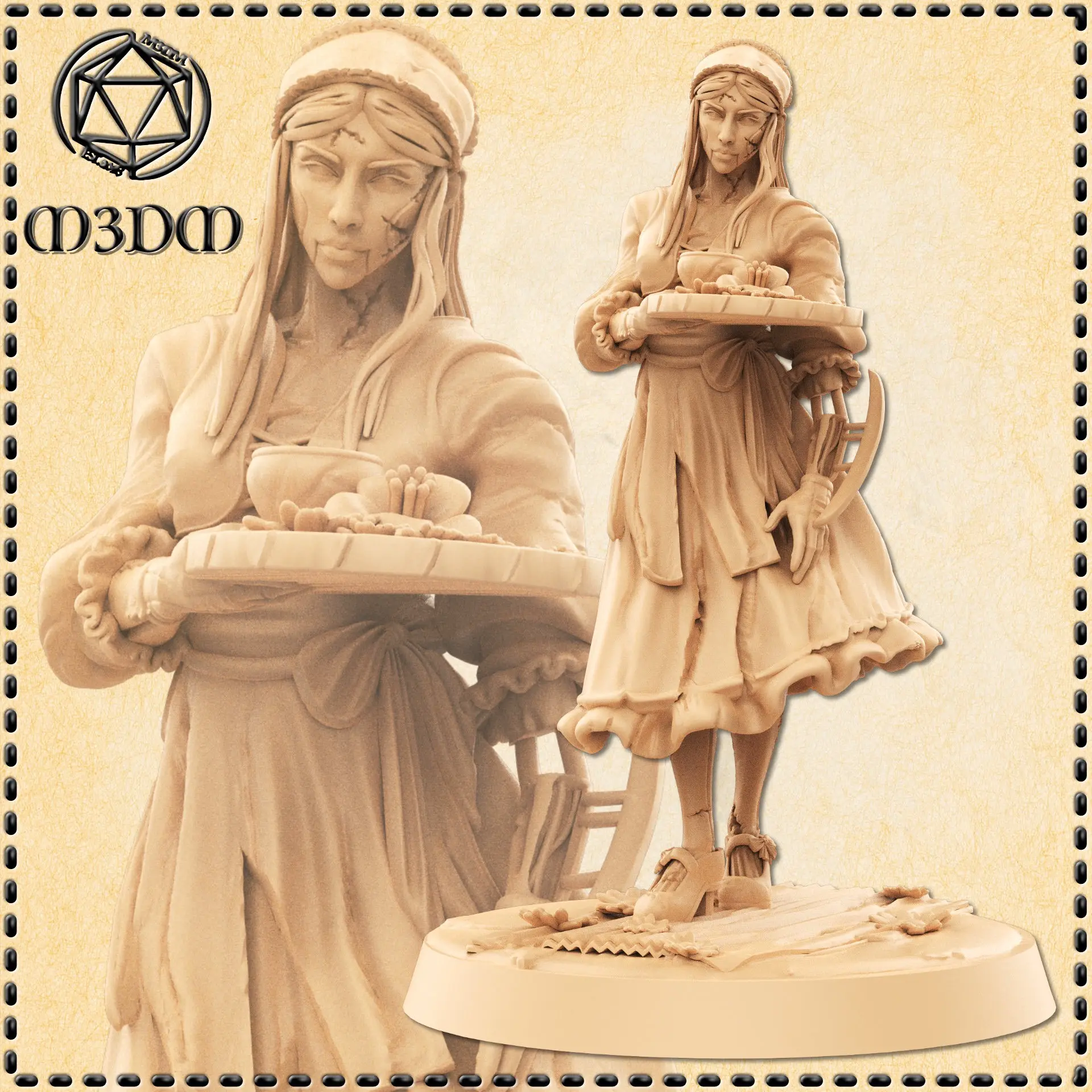 Characters & Creatures STL Download - Maid Construct (Casual)by M3DM