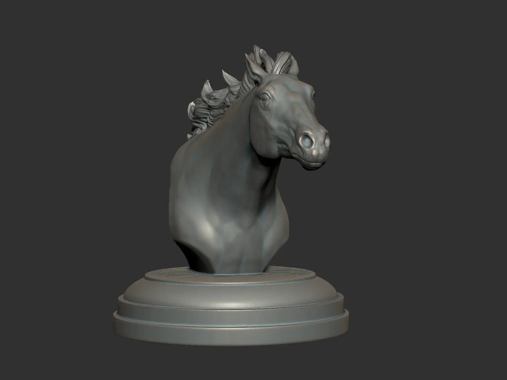 3D Printer Files | 3MF File | Running horse bust | Creality Cloud