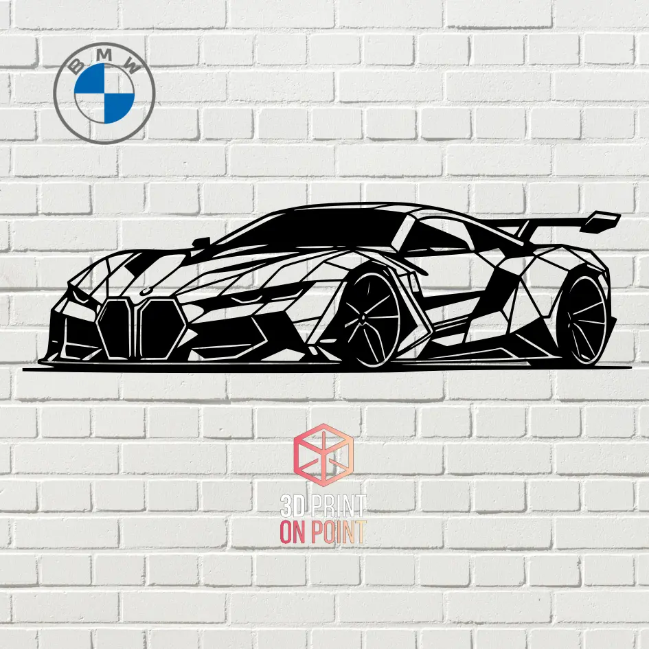 Free Industrial Design & Prototypes STL Download - BMW GT LOW POLY - 2D ...