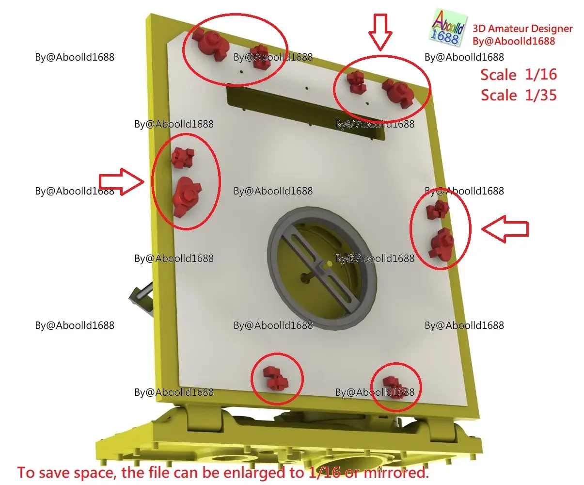 Vehicles & Machinery STL Download - Tiger tank Engine Door Lock Unit ...