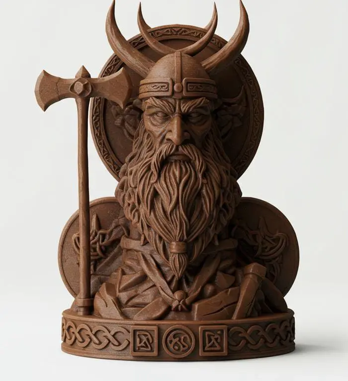Sculptures & Artworks STL Download - estatueta de Odin by Max 3d print