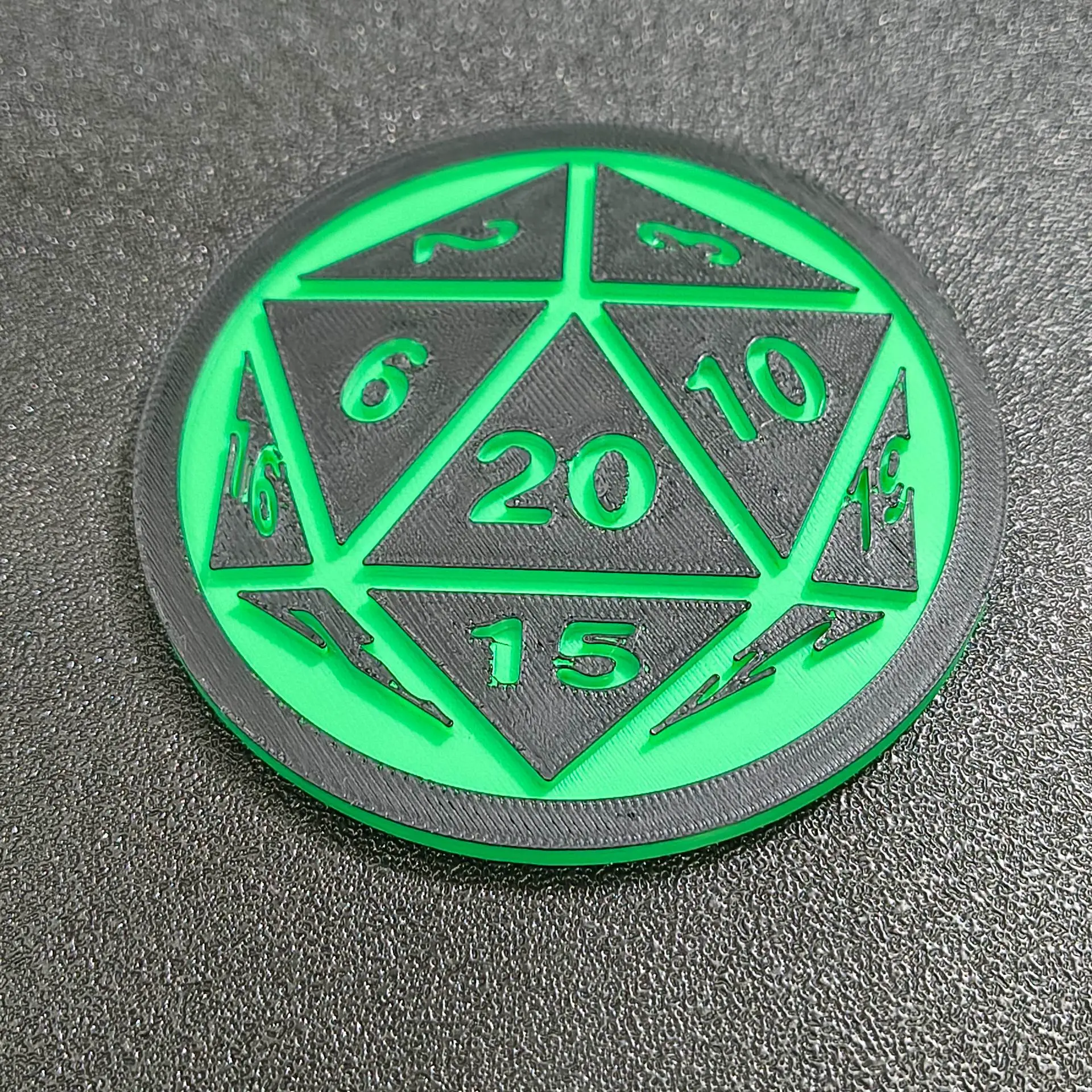 Free Board Games & Card Games STL Download - D20 Dice Rolled 20 D&D ...