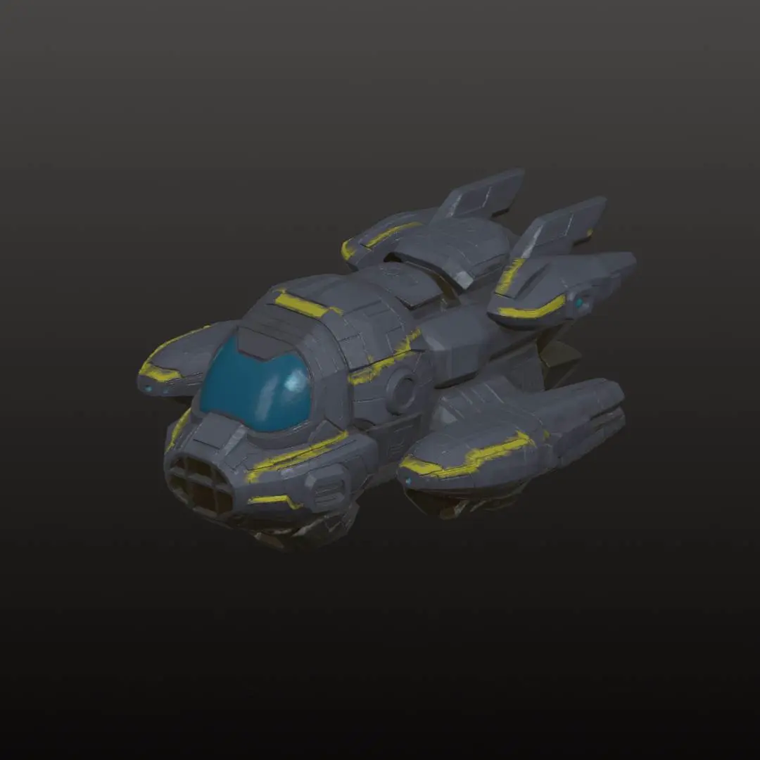 Vehicles & Machinery STL Download - Taurus Spaceshipby TiaanSteynTss