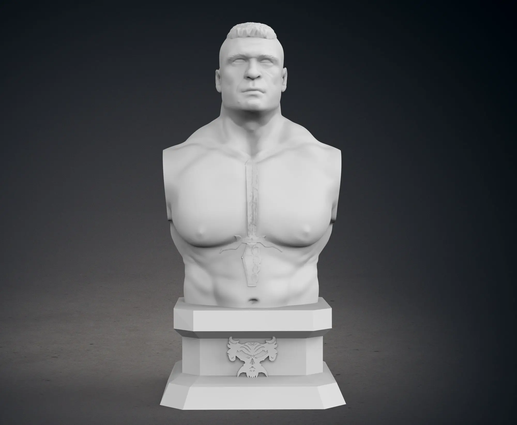 Board Games & Card Games STL Download - BROCK LESNAR BUST - CLASSIC ...