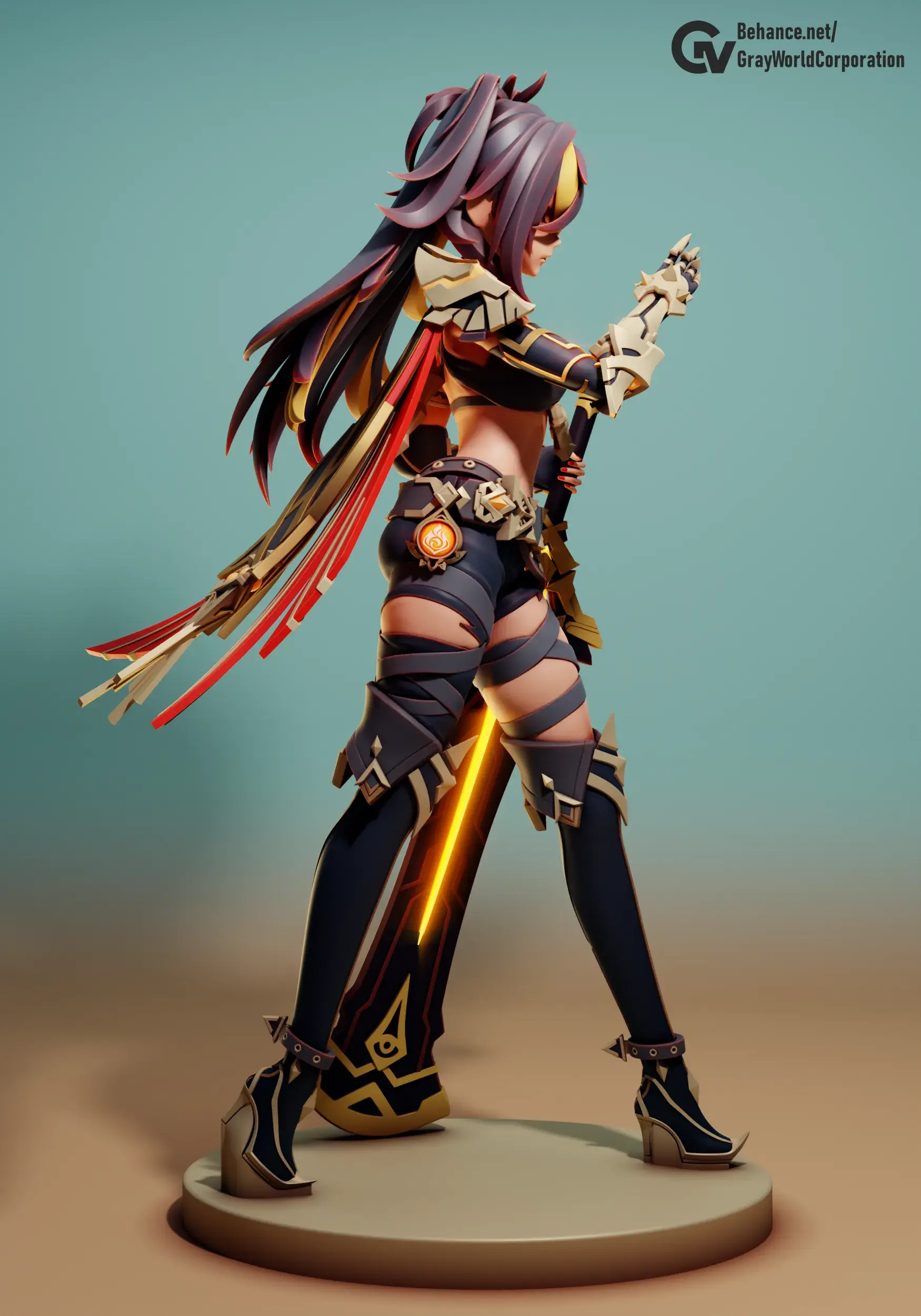 Characters & Creatures STL Download - Dehya | Genshin Impactby Gray ...