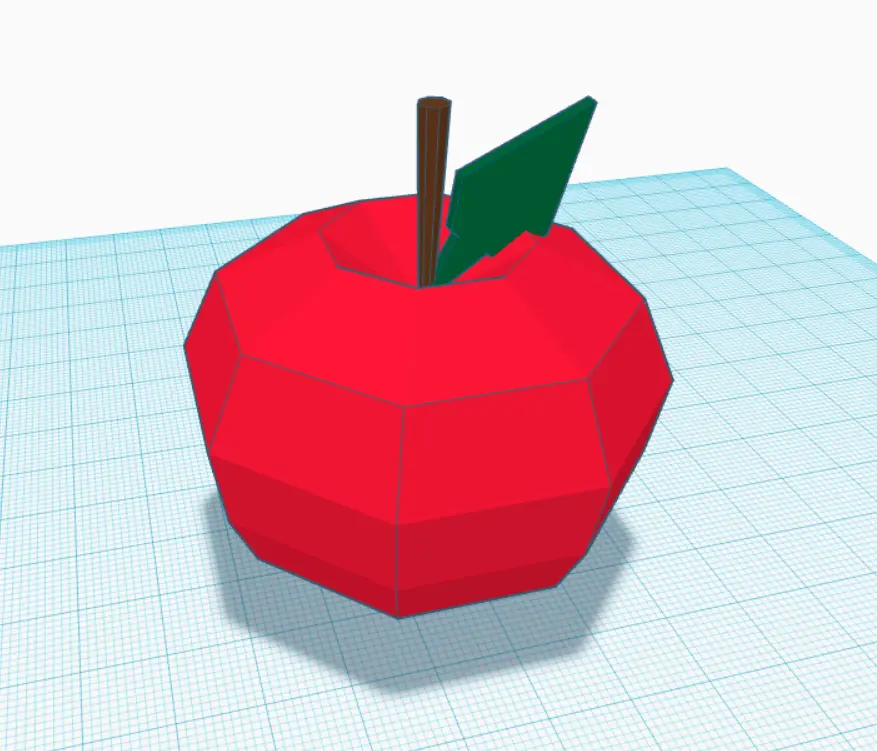 3D Printer Files | 3MF File | Low Poly Apple | Creality Cloud