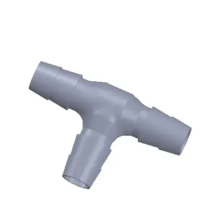 gratuita Tools & Spare Parts STL Descarga - T connector for 1 inch pipe ...