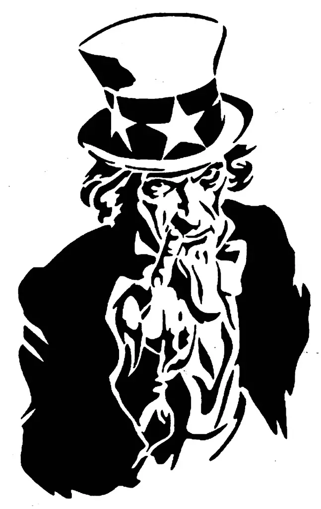 Free Digital Art STL Download - Uncle Sam stencilby SMT_M 🦊