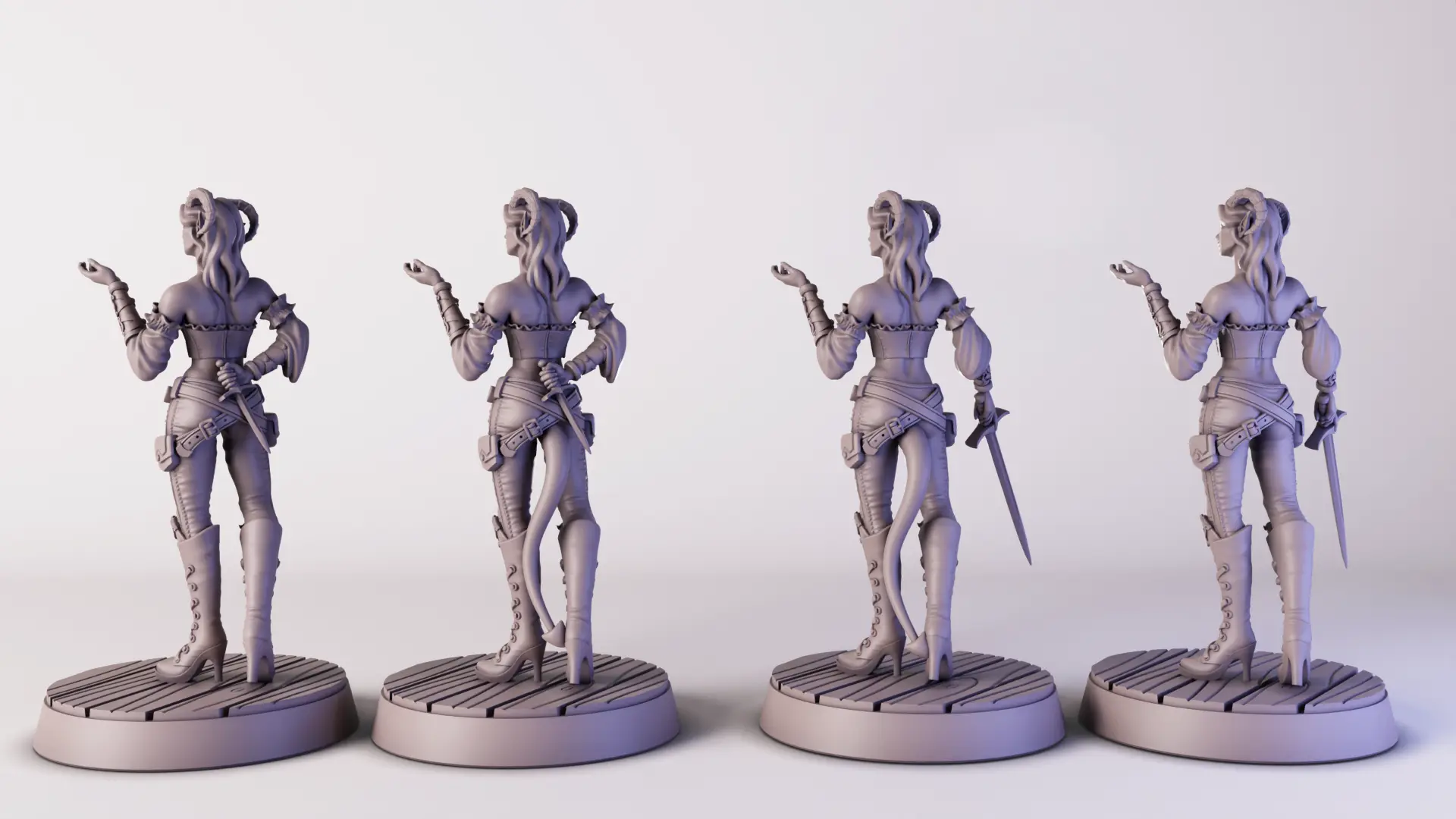 Other STL Download - Tiefling Rogue | Two variants & Tail/No Tail ...