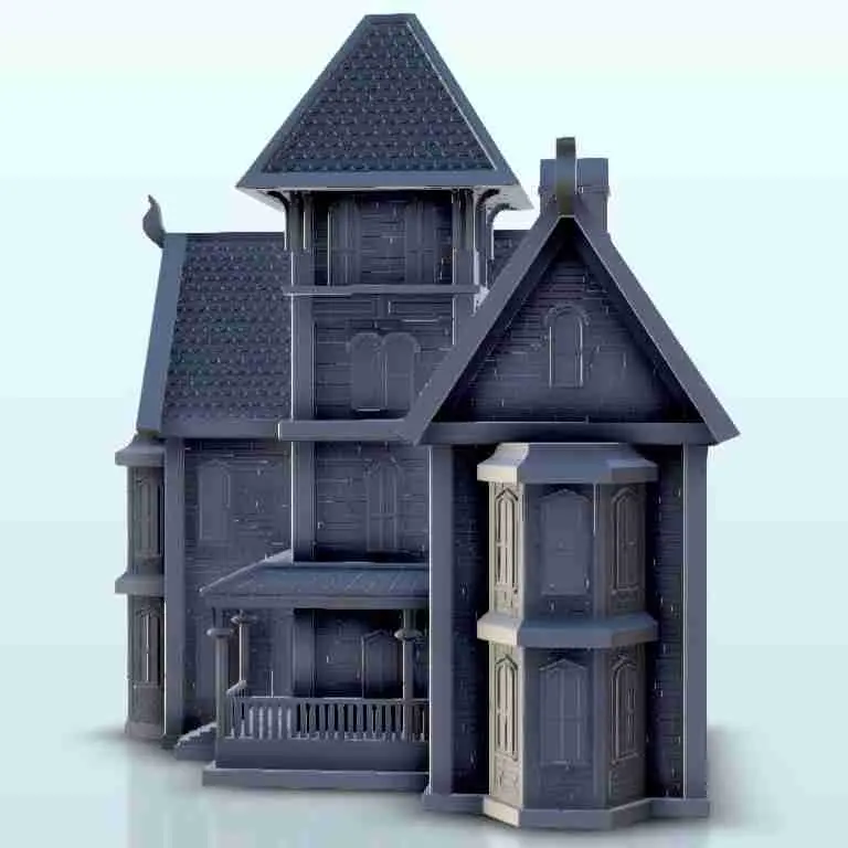 Other STL Download - Gothic house 13 - scenery medieval miniatures ...