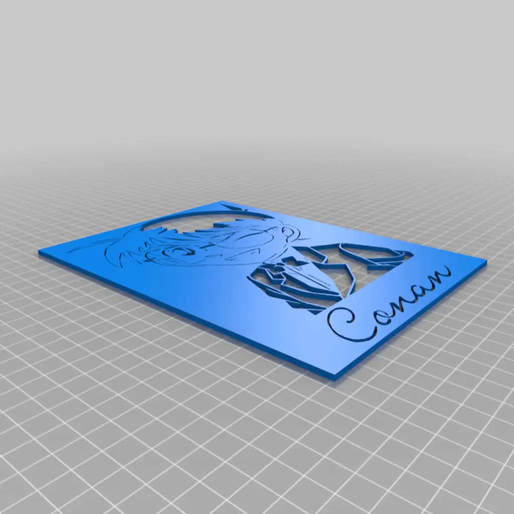 Free Board Games & Card Games STL Download - Conan Edogawa stencil 2by ...