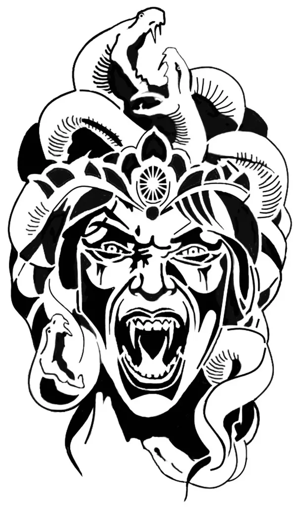 Free Digital Art STL Download - Snake Head stencilby SMT_M 🦊