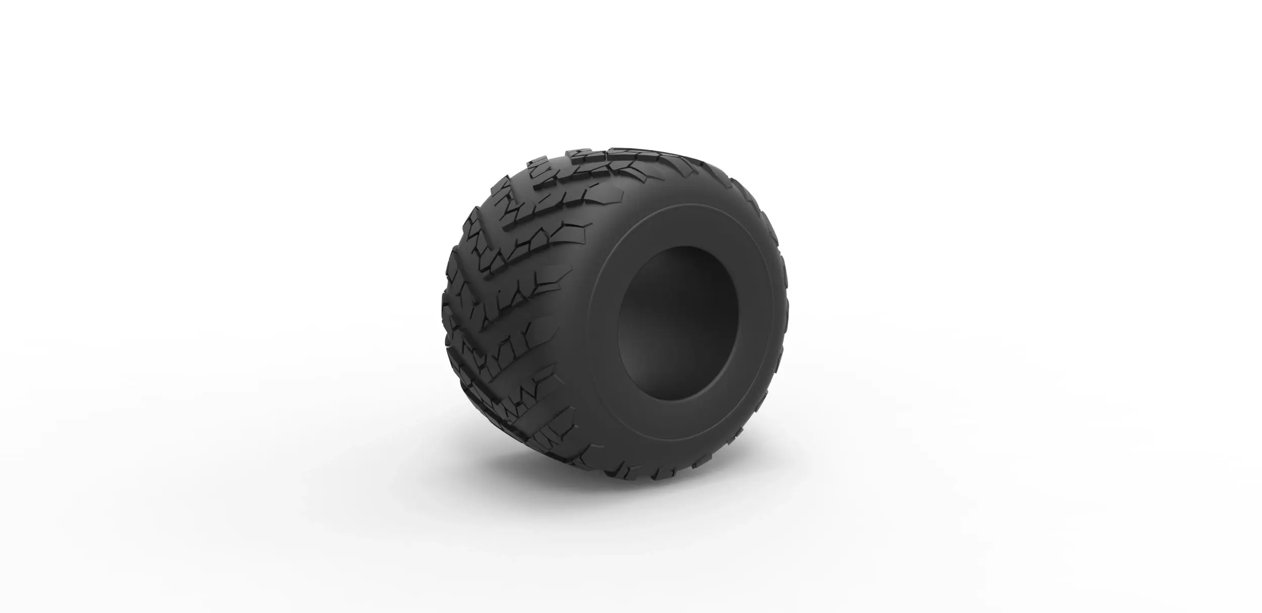 Vehicles & Machinery STL Download - Monster Jam tire 12 Scale 1:25by ...