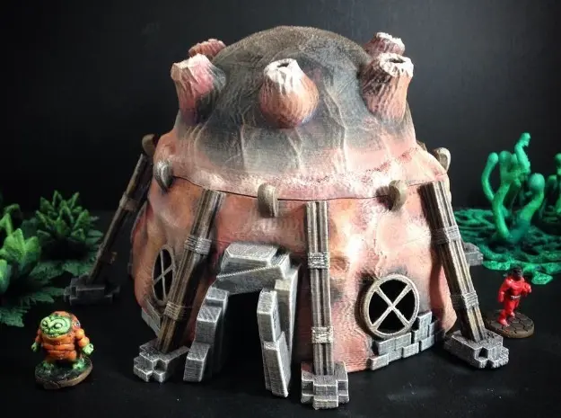 Free Props & Terrain STL Download - Stonepunk Alien Dwelling (15mm ...