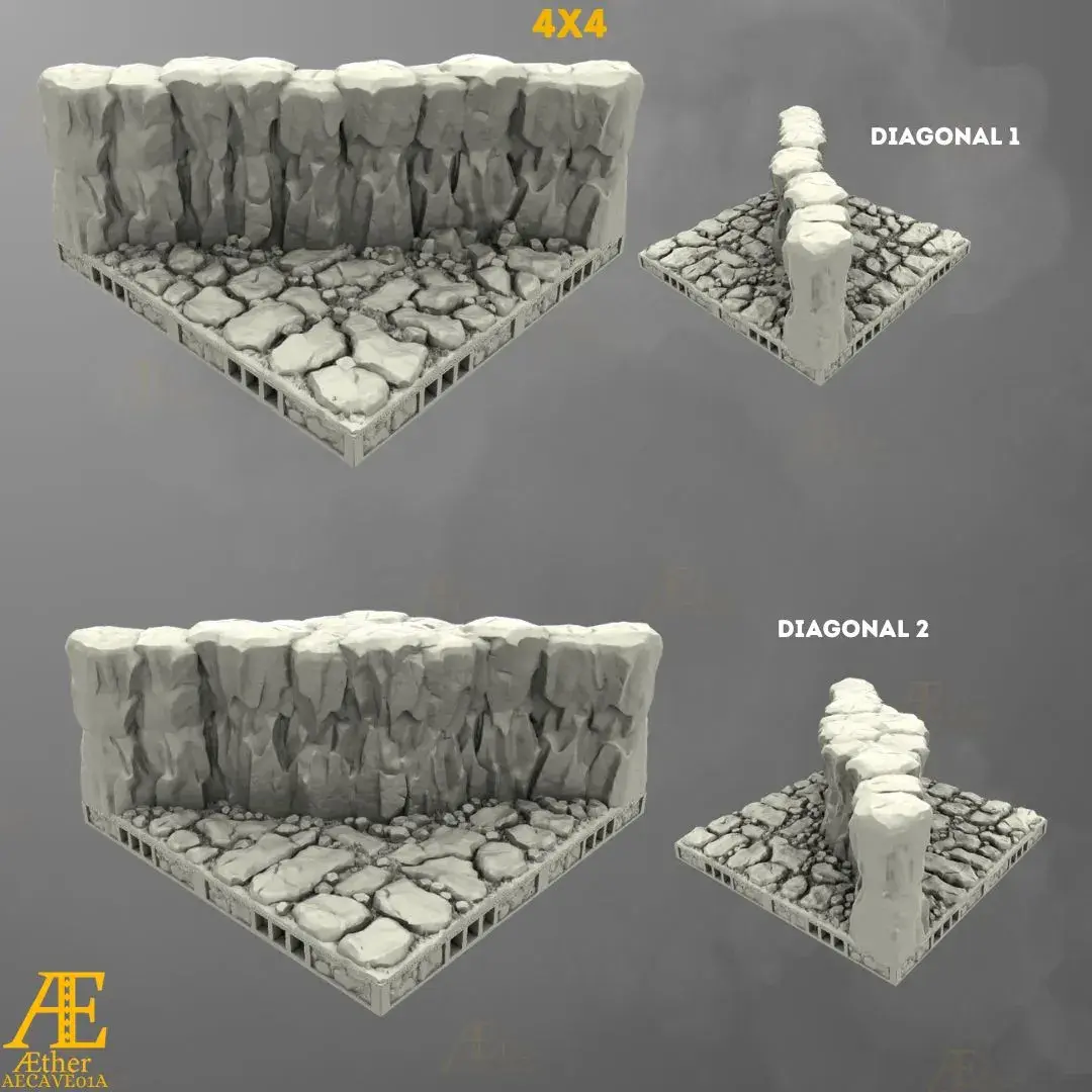 Props & Terrain STL Download - AECAVE01A - Swole Caverns Coreby Aether ...
